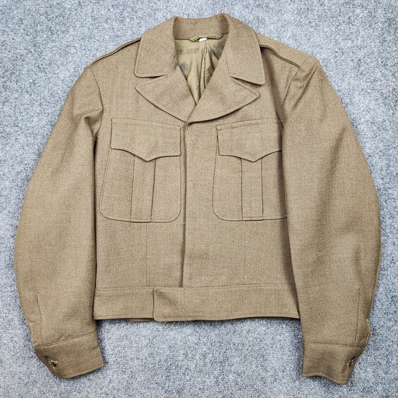 Jackets & Coats | Vintage 1949 Us Army Wool Ike Field Jacket Mens 34r ...